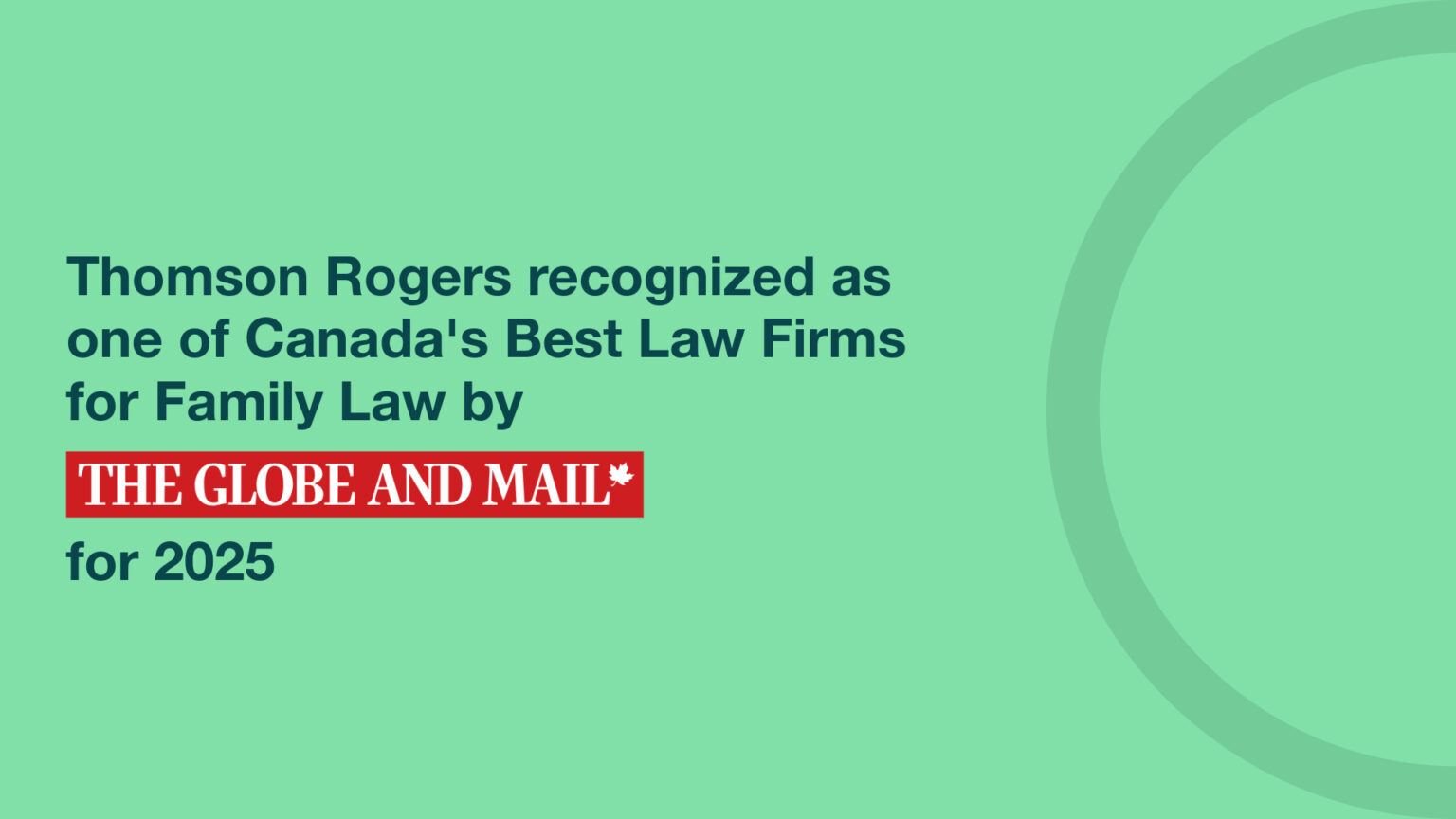 Thomson Rogers Recognized as one of Canada's Best Law Firms for Family ... Thomson Rogers Recognized as one of Canada's Best Law Firms for Family ...