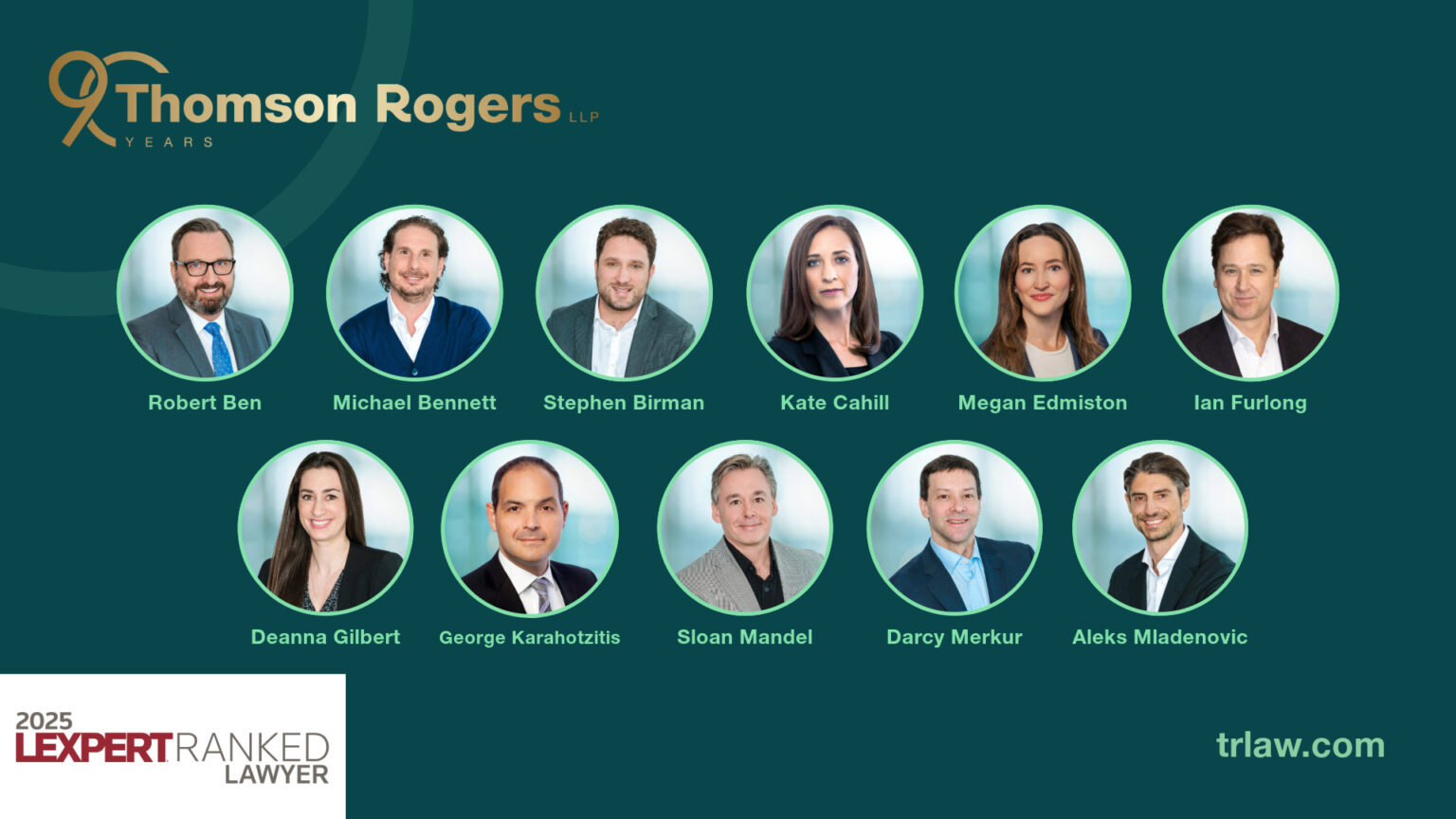 Thomson Rogers LLP Recognized in 2025 Lexpert® Directory | Thomson ...